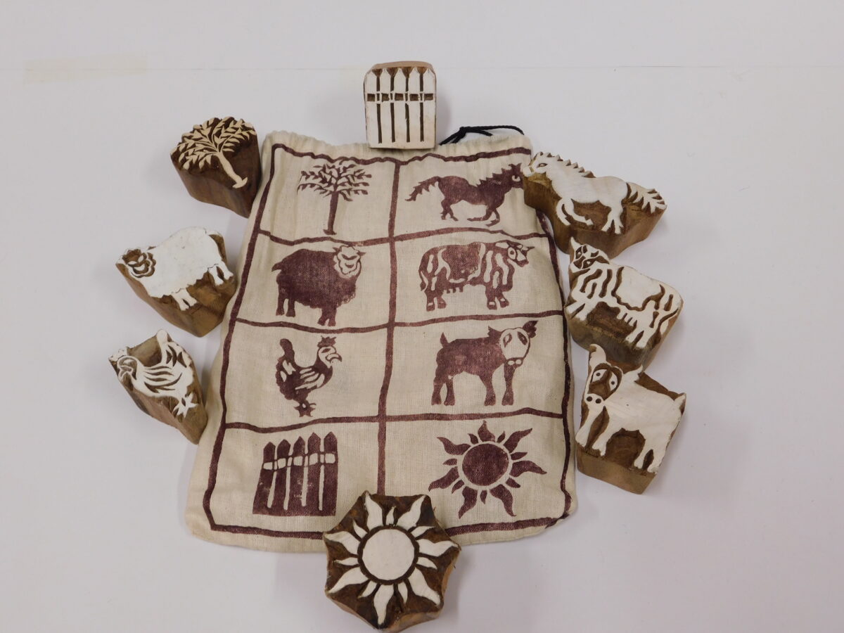 Block Print Set Farmyard - Serendib Craftlink